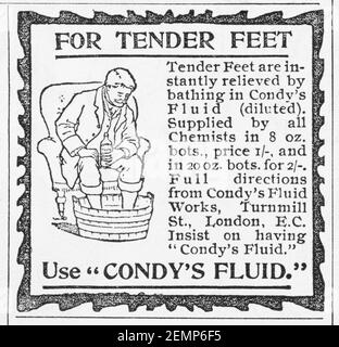 Old Victorian magazine newsprint Condy's miracle remedial fluid ...