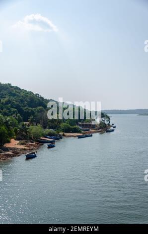 Terekhol river at Querim, Goa, India Stock Photo - Alamy
