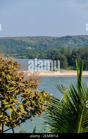 Tiracol - Querim Ferry at Tiracol Ferry Terminal, Goa, India Stock ...