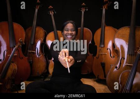 Glass Marcano, 23 years old, is a Venezuelan orchestra conductor ...