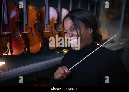 Glass Marcano, 23 years old, is a Venezuelan orchestra conductor ...