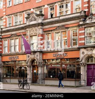 Spink & Son auction house, Southampton Row, London, England, U.K Stock ...