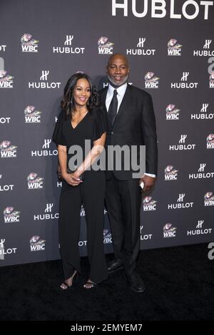 Violet Chang and Lennox Lewis attend the Hublot x WBC Night of ...