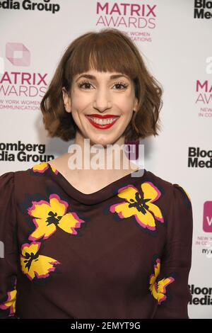 Jessica Pels attends the Matrix Awards at the Sheraton New York Times ...