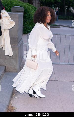 Oprah Winfrey attends the Statue of Liberty Museum opening celebration ...