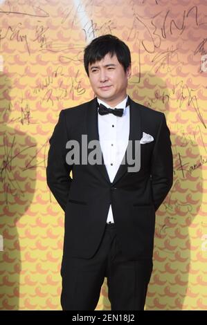 Chinese comedian and actor Shen Teng attends a press conference for ...