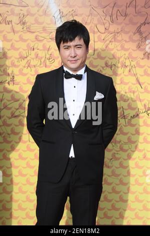 Chinese comedian and actor Shen Teng, left, and actor and director Xu ...