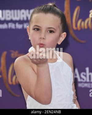 Lexi Rabe arrives at the Disney "Aladdin" Los Angeles Premiere held at ...