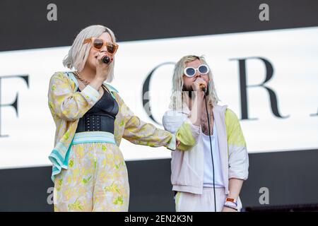 Cole Randall and Shpresa Lleshaj of Flora Cash during the BottleRock ...