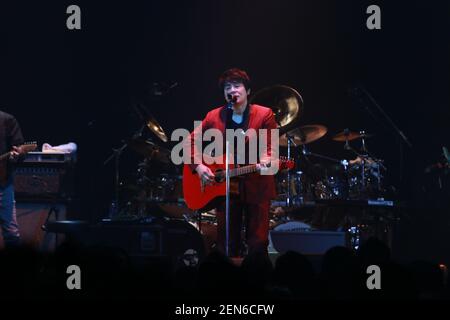 Japanese singer-songwriter Aska performs during the ASKA Concert Tour ...