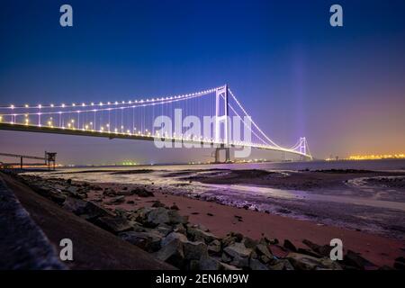 --FILE--The Nansha Bridge, previously known as Second Humen Bridge, is ...