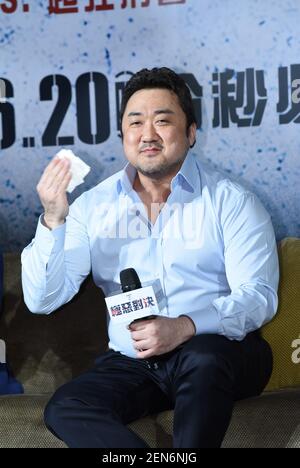 Ma Tong-seok promoted his new film "The Gangster, The Cop, The Devil ...