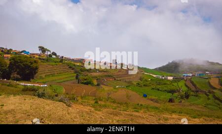 kookal village View Over The Misty Clouds. Beautiful kookal village ...