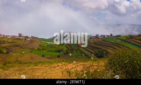 kookal village View Over The Misty Clouds. Beautiful kookal village ...