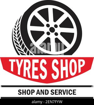 tire logo emblems and insignia with text space for your slogan tag line ...