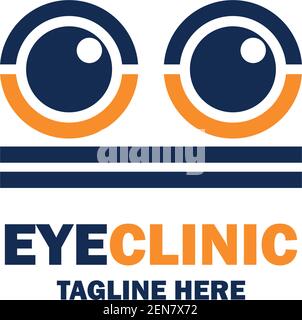 eye clinic / ophthalmic clinic / ophthalmology / optometrist icon with ...