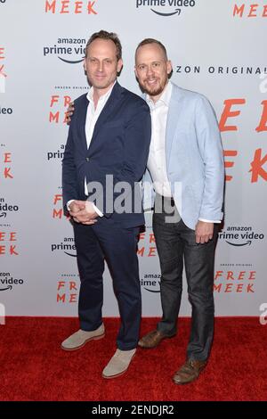 (L-R) Tyler Maroney and Luke Brindle-Khym attend the "Free Meek" World ...