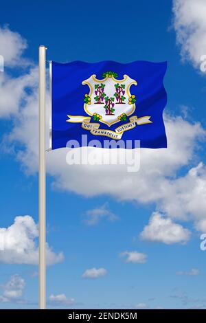 Die Flagge von Connecticut, USA Stock Photo - Alamy