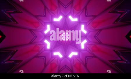 Ornamental 3d illustration of purple poly angular pattern Stock Photo ...