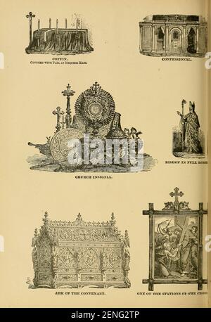illustration of Christian Religious Implements and ceremonial vestments ...