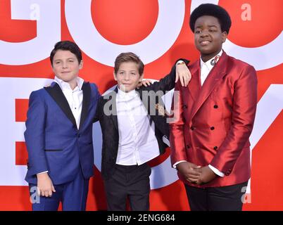 (L-R) GOOD BOYS Cast - Brady Noon, Jacob Tremblay and Keith L. Williams ...