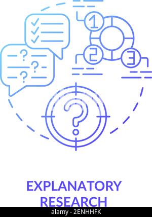 Explanatory research concept icon Stock Vector Image & Art - Alamy