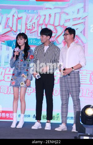 From left, Chinese actor Xu Huanshan, Hong Kong actress Kara Hui, actor ...