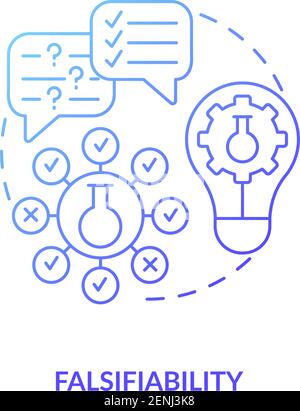 Falsifiability concept icon Stock Vector Image & Art - Alamy