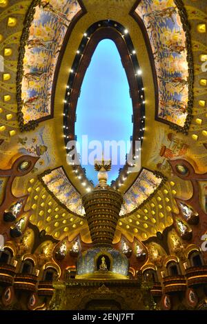 Nanjing,CHINA-Nanjing, Jiangsu province,Niushoushan Buddha roof palace ...