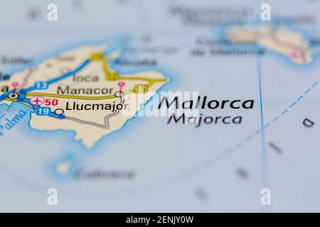 Map of majorca Stock Photo - Alamy