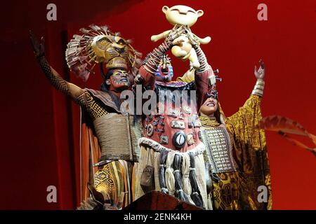 Lindiwe Mkhize as Rafiki in the musical of The Lion King at the Lope de ...