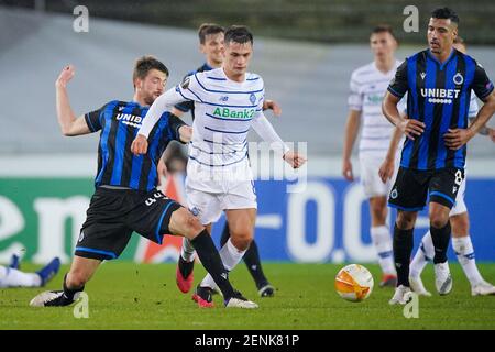 BRUGGE, BELGIUM - FEBRUARY 25: Brandon Mechele of Club Brugge during ...