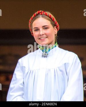 Princess Ingrid Alexandra during the confirmation of Princess Ingrid ...