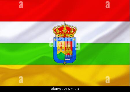 Die Flagge von La Rioja, Spanien, Europa Stock Photo - Alamy