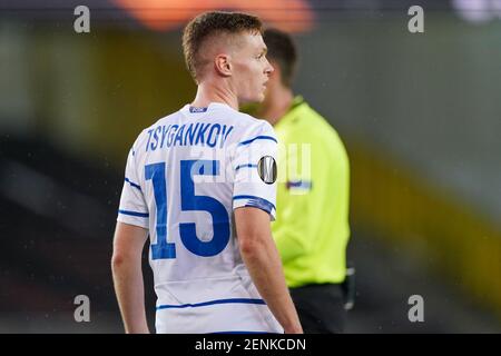 BRUGGE, BELGIUM - FEBRUARY 25: Viktor Tsygankov of Dynamo Kiev during ...