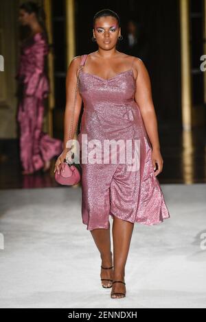 Model Yvonne Simone walking on the runway during the Tommy Hilfiger ...