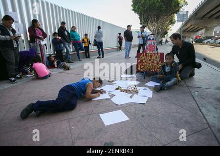 Tijuana, Baja California, Mexico - September 11, 2021: Gang graffiti ...