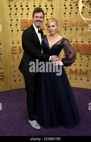 Graham Larson and Rhea Seehorn at the 71st Primetime Emmy Awards held ...