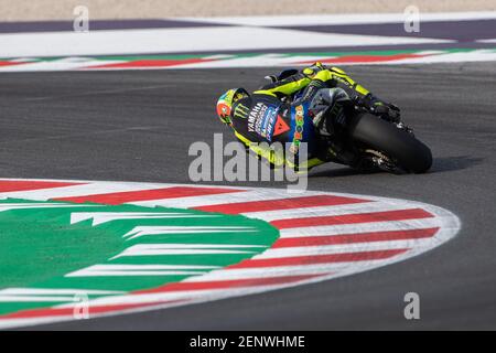 italian motogp rider , number 46 valentino rossi , of the yamaha ...