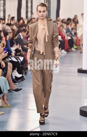 Model Maartje Verhoef walking on the runway during the Isabel Marant ...