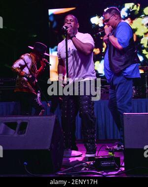 (L-R) The Sugarhill Gang - Hendogg, Master Gee and Wonder Mike ...