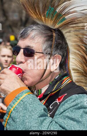Portrait of First Nations Storyteller Garry Sault, Toronto, Canada ...