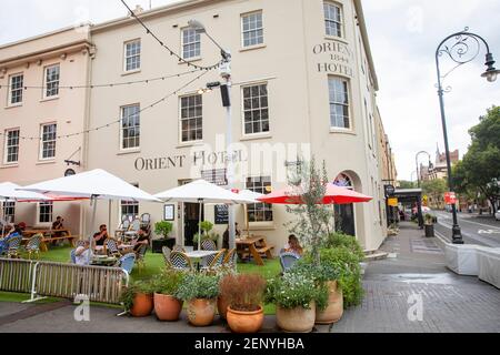 Orient hotel Sydney pub bar in the historical Rocks area of Sydney in ...