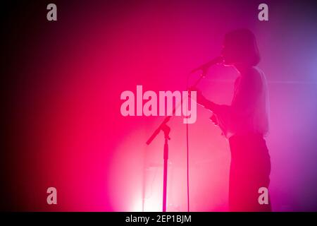 The pop music singer and songwriter, Margaux Sauvé performs live on ...