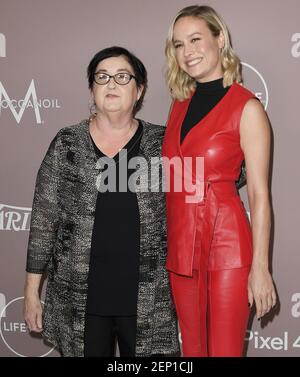 (L-R) Eva Ansley and Brie Larson at the Variety's 2019 Power Of Women ...