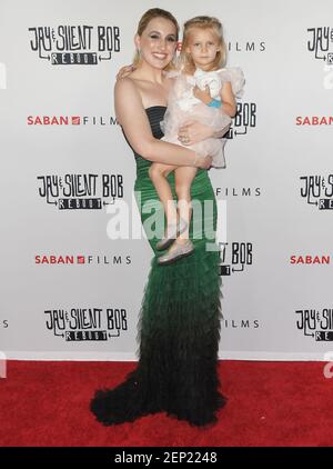 (L-R) Jason Mewes, Daughter Logan Lee Mewes and Wife Jordan Monsanto at ...