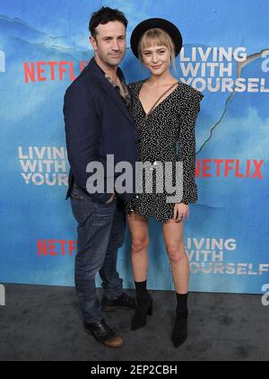 (L-R) Adam Fergus and Hayley Erin at the Netflix's LIVING WITH YOURSELF ...