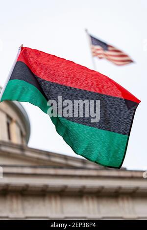 Pan-African flag, Afro American flag, UNIA flag or Black Liberation ...