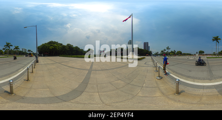 360° view of Traffic on the streets of Manila. Philippines. 360-Degree ...
