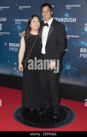 Laura Tao (L) and Terence Tao (R) attend the eighth annual Breakthrough ...